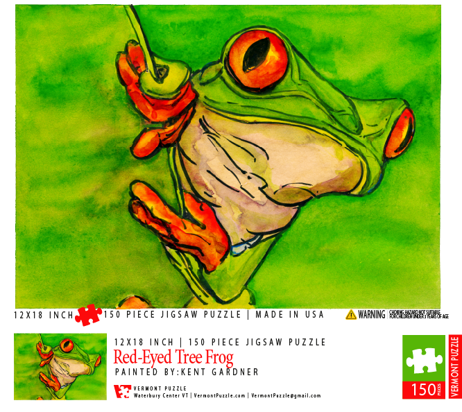 Red-Eyed Tree Frog | Vermont Puzzle